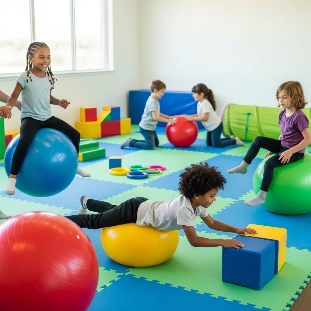 Creative Ways to Use Therapy Balls for Kids’ Fitness | Skill Point Therapy